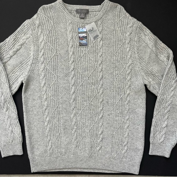 Daniel Cremieux | Sweaters | Daniel Cremieux Cashmere Wool Blend Crew Neck Sweater Mens Xl Grey ...